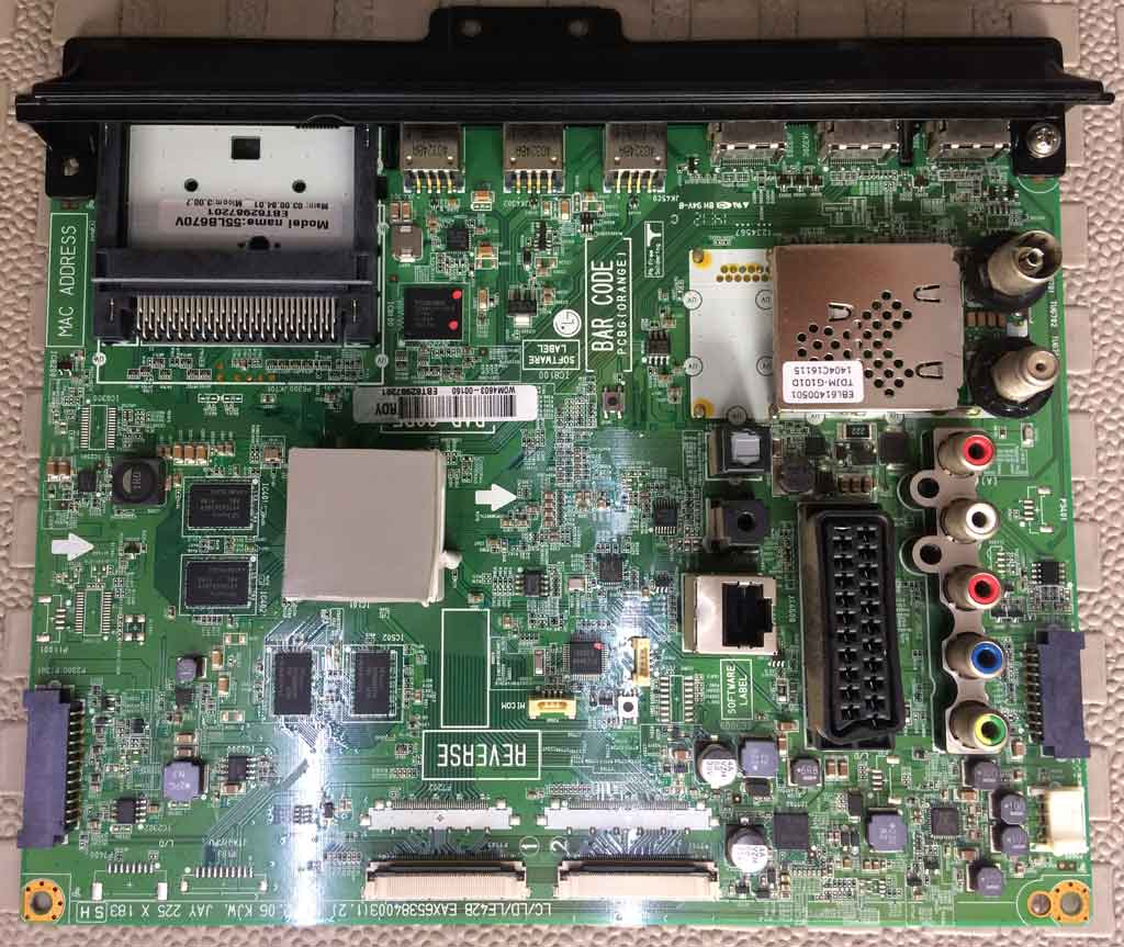 47LB670V Anakart, Mainboard, EAX65384003 (1.2) | Adana Televizyon Tamircisi 47LB670V Anakart, Mainboard, EAX65384003 (1.2) | Adana Televizyon Tamircisi